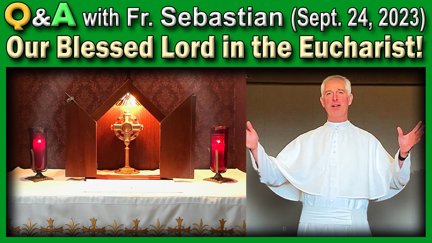 Catholic Answers (September) - Fr. Sebastian Walshe on "Our Lord in the ...