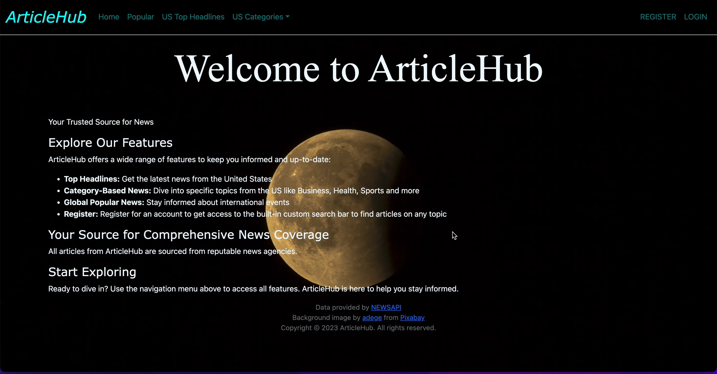 CS50 2023 Final Project (ArticleHub) on Vimeo