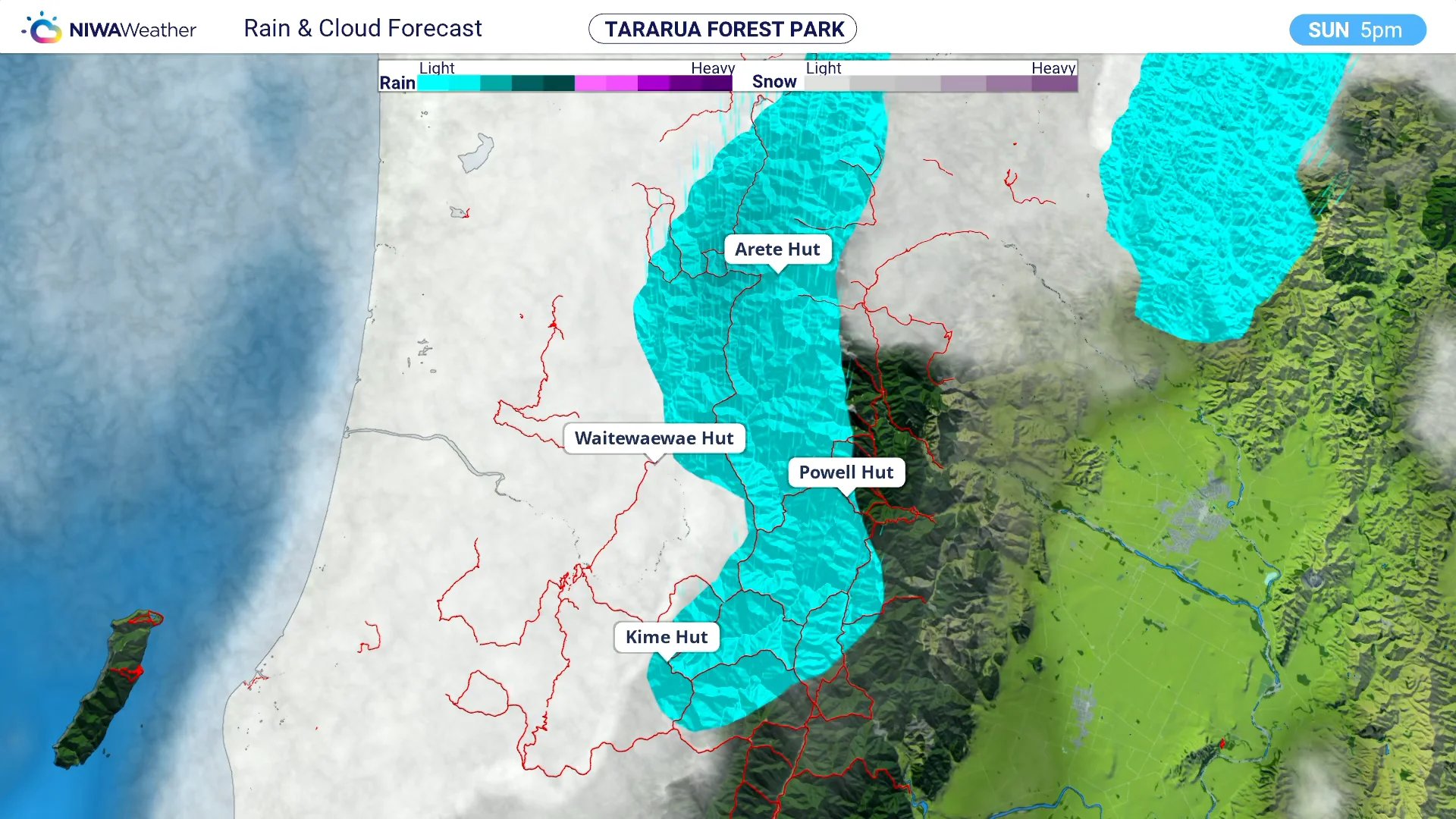Tararua Forest Park Weather Outlook on Vimeo