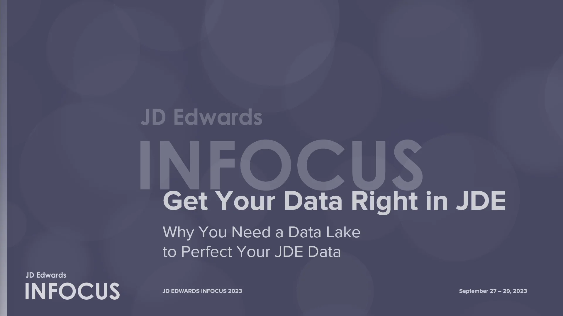 102490 Get Your Data Right in JDE – Why You Need a Data Lake to Perfect Your JDE Data on Vimeo