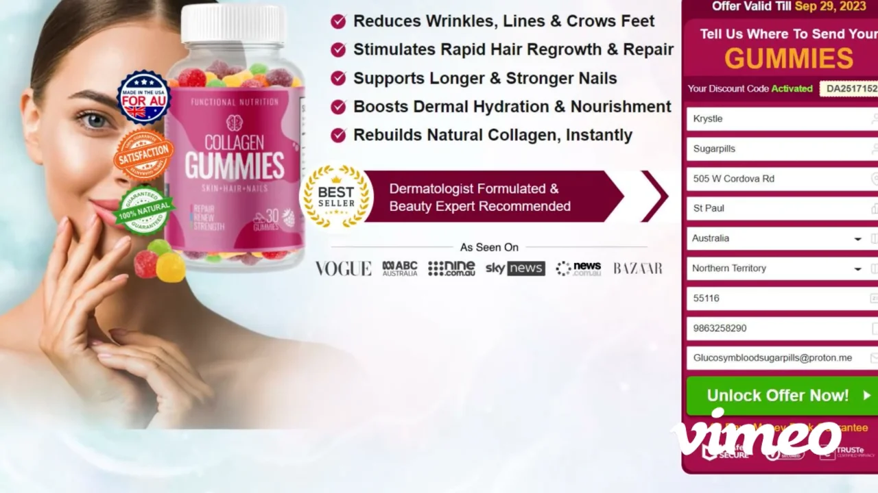 Functional Nutrition Collagen Gummies - Boosts Dermal Hydration ...
