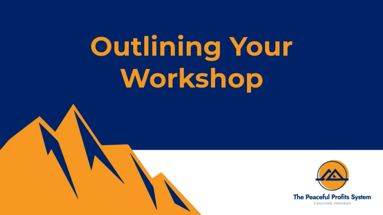 2.10 Outlining Your Workshop on Vimeo