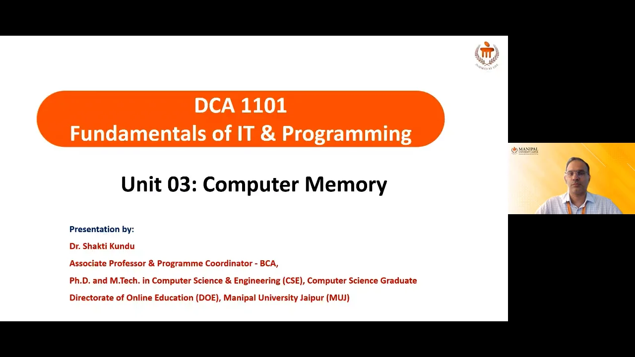 Recording_Fundamentals of IT & Programming on Vimeo