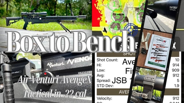 Box to Bench with the New AirVenturi AvengeX Tactical Tube PCP Air ...