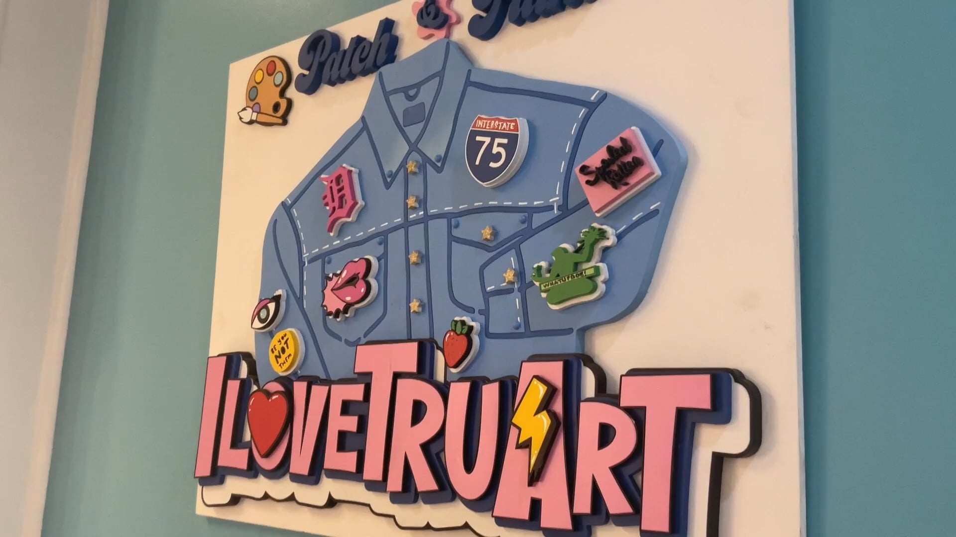 Unique Patches, Patch Parties, Mixed Media Art Wear