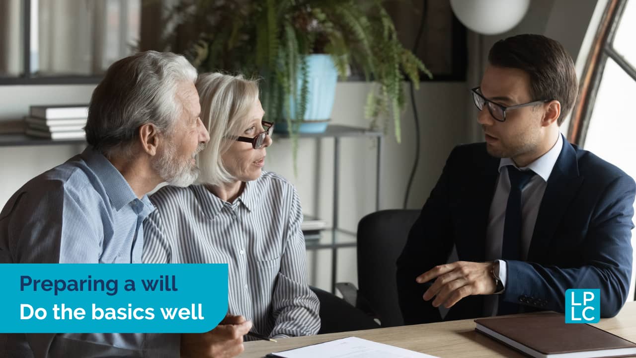 Preparing a will: Do the basics well on Vimeo