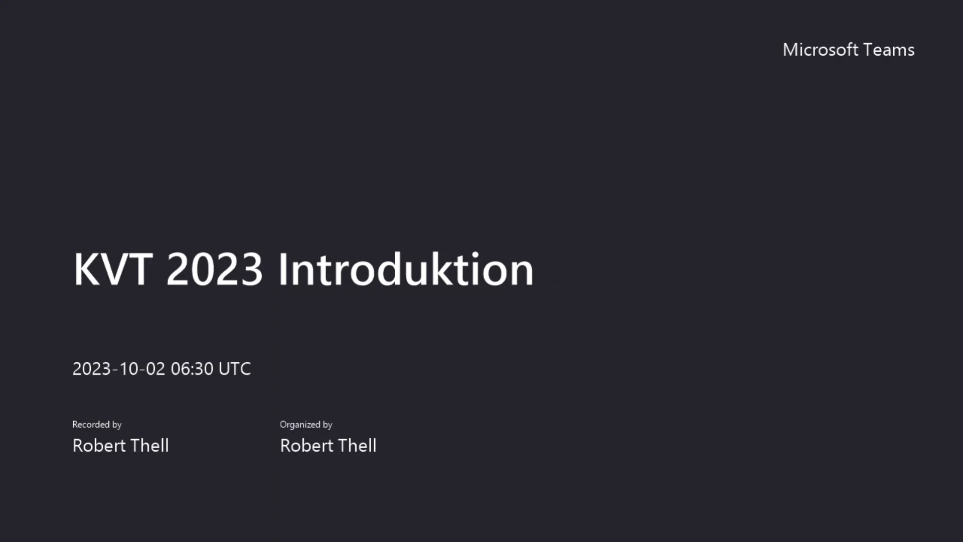 YH KVT2023 KOMPONENTER OCH SYSTEM - KVT 2023 Introduktion-20231002 ...