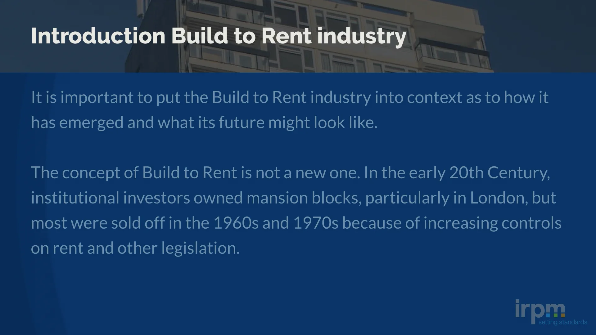 Introduction to Build to Rent v2 on Vimeo