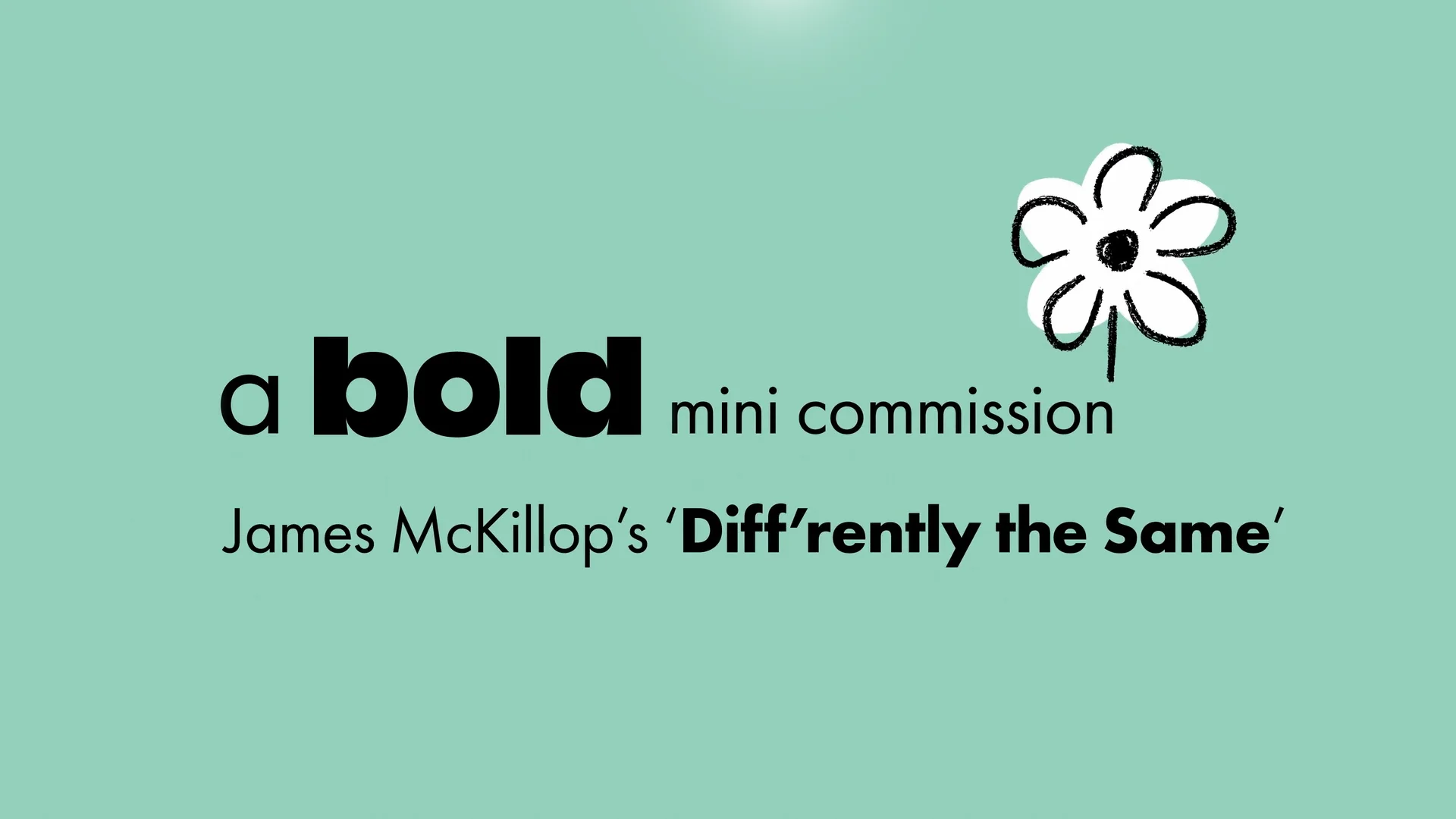 a bold mc James Mckillop's 'Diff'rently the Same'