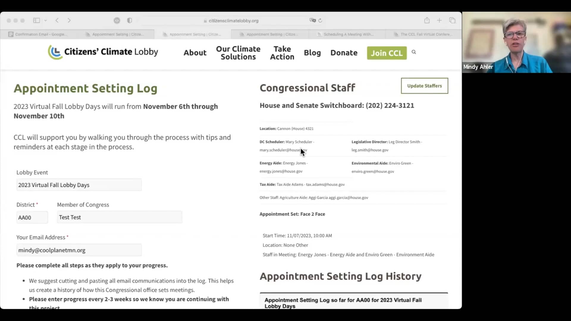 CCL Tutorial: Appointment Setting Log Tutorial on Vimeo