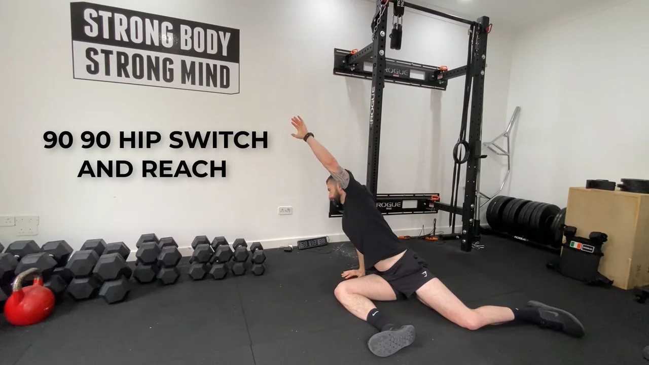 90 90 Hip Switch And Reach on Vimeo