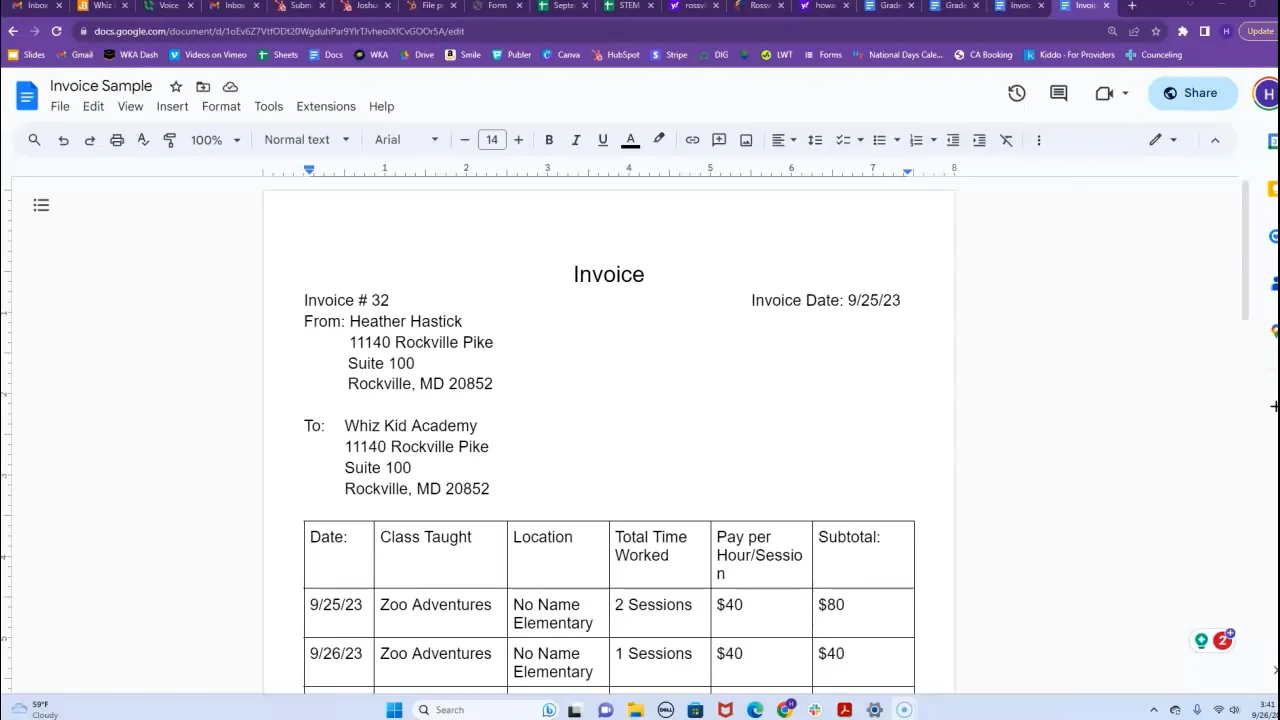 Invoice Tutorial on Vimeo
