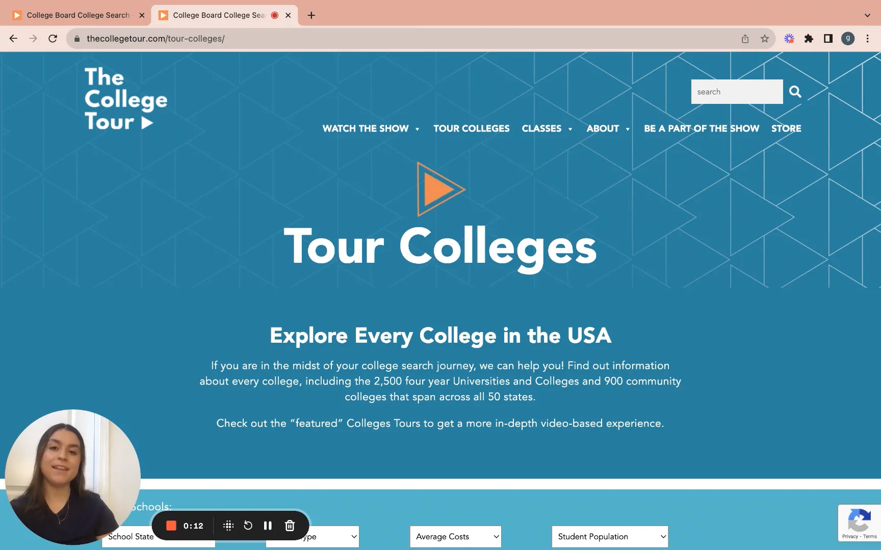 Tour Colleges - TCT Tutorial on Vimeo