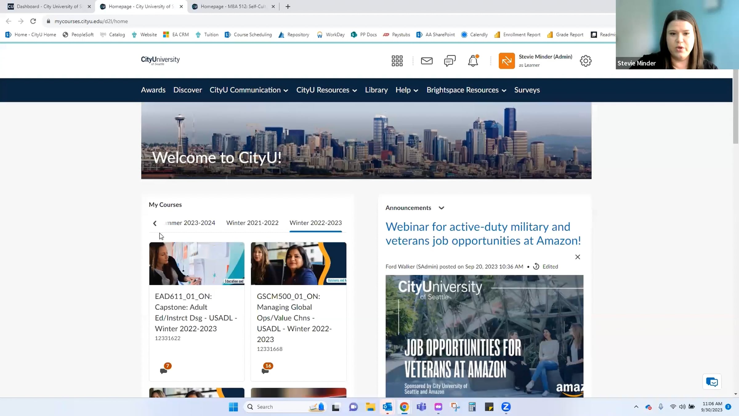 Brightspace Orientation for New Students