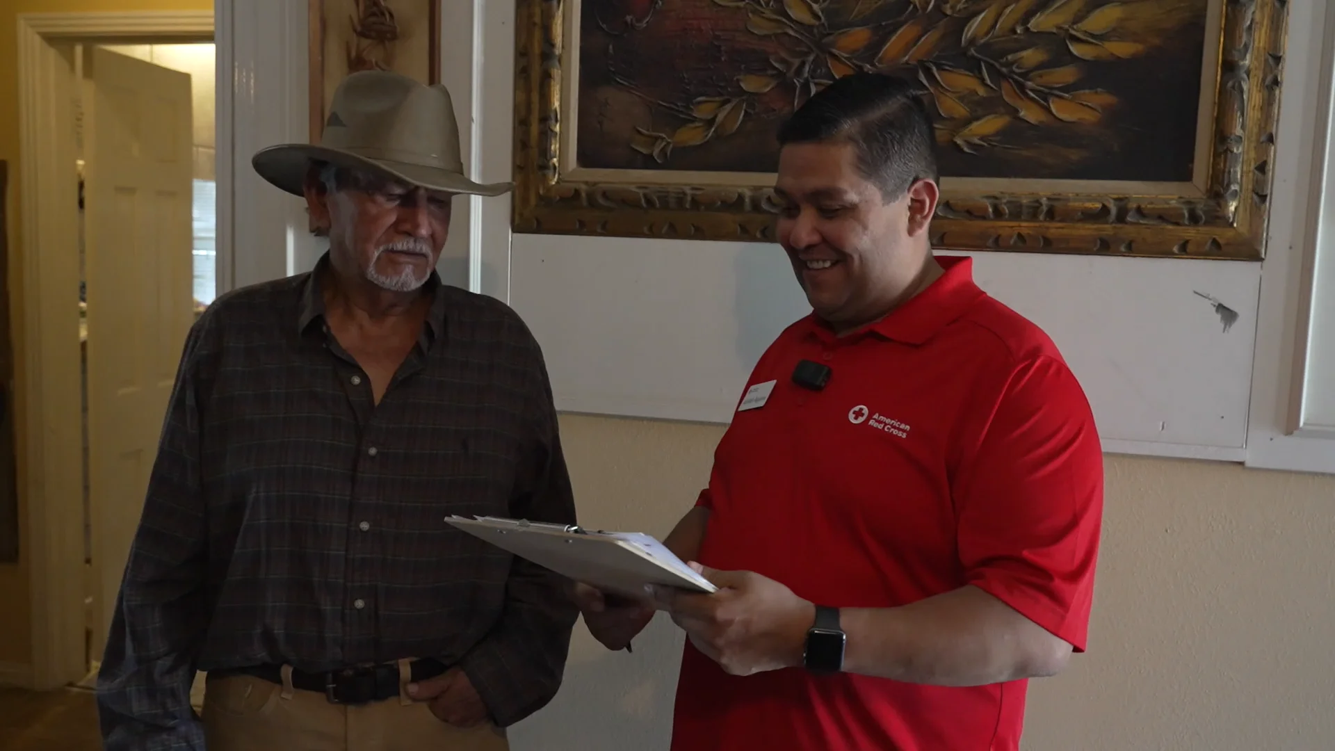 Spanish audio at home of Silvio Rojas B_ Roll Sound the Alarm Red Cross ...