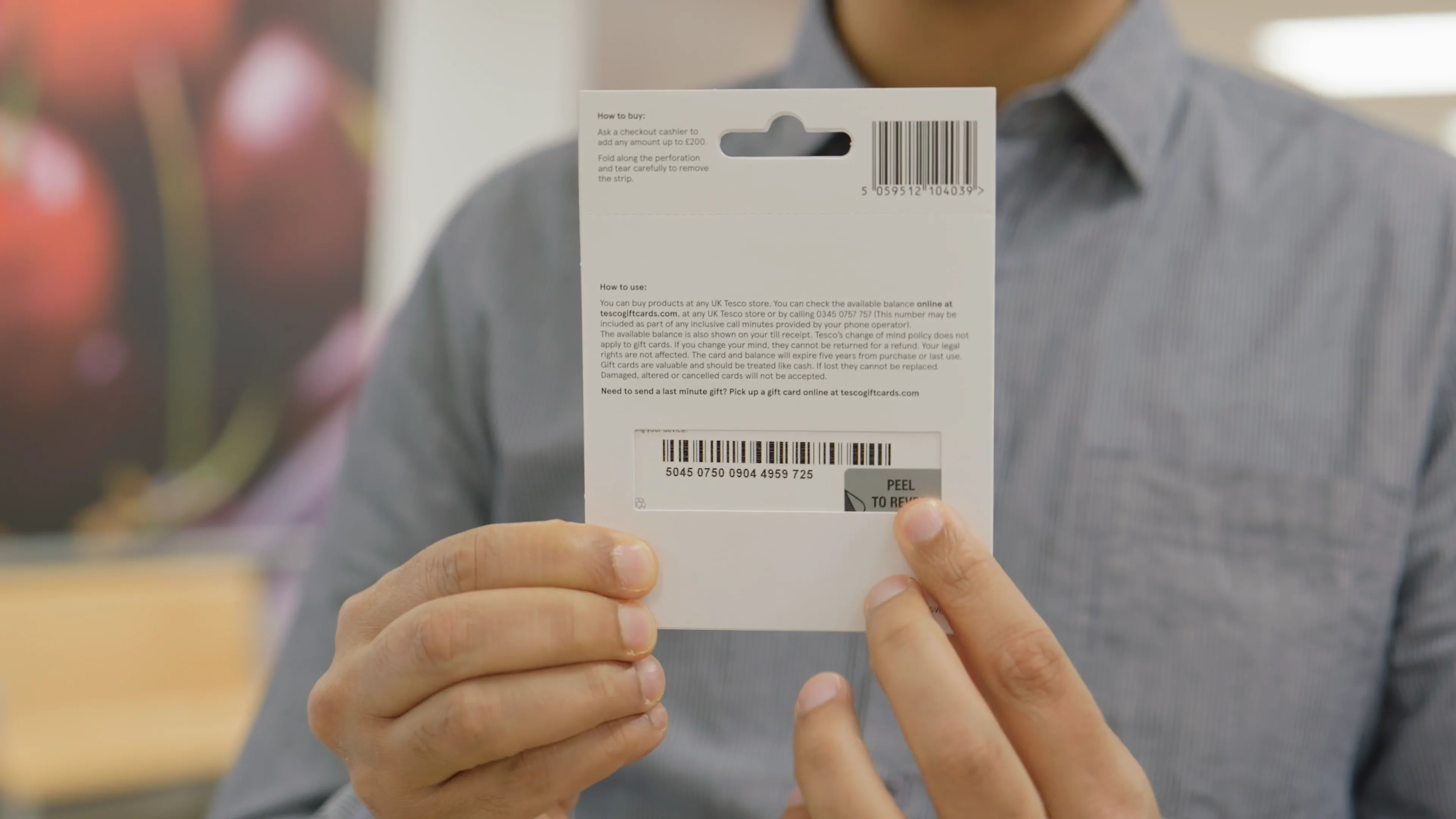 Tesco Till SSC - Buying gift cards on Vimeo
