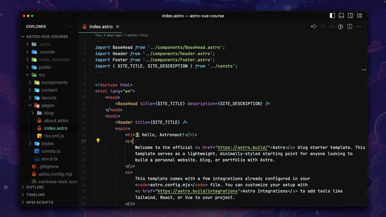 Using Vue with Astro - A Vue.js Lesson From our Vue.js Course:... Using Vue with Astro - A Vue.js Lesson From our Vue.js Course:...