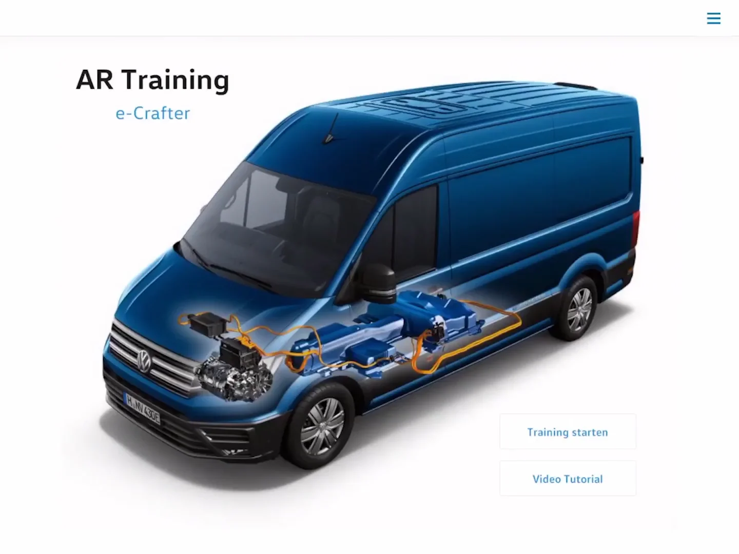 VW e Crafter AR Training