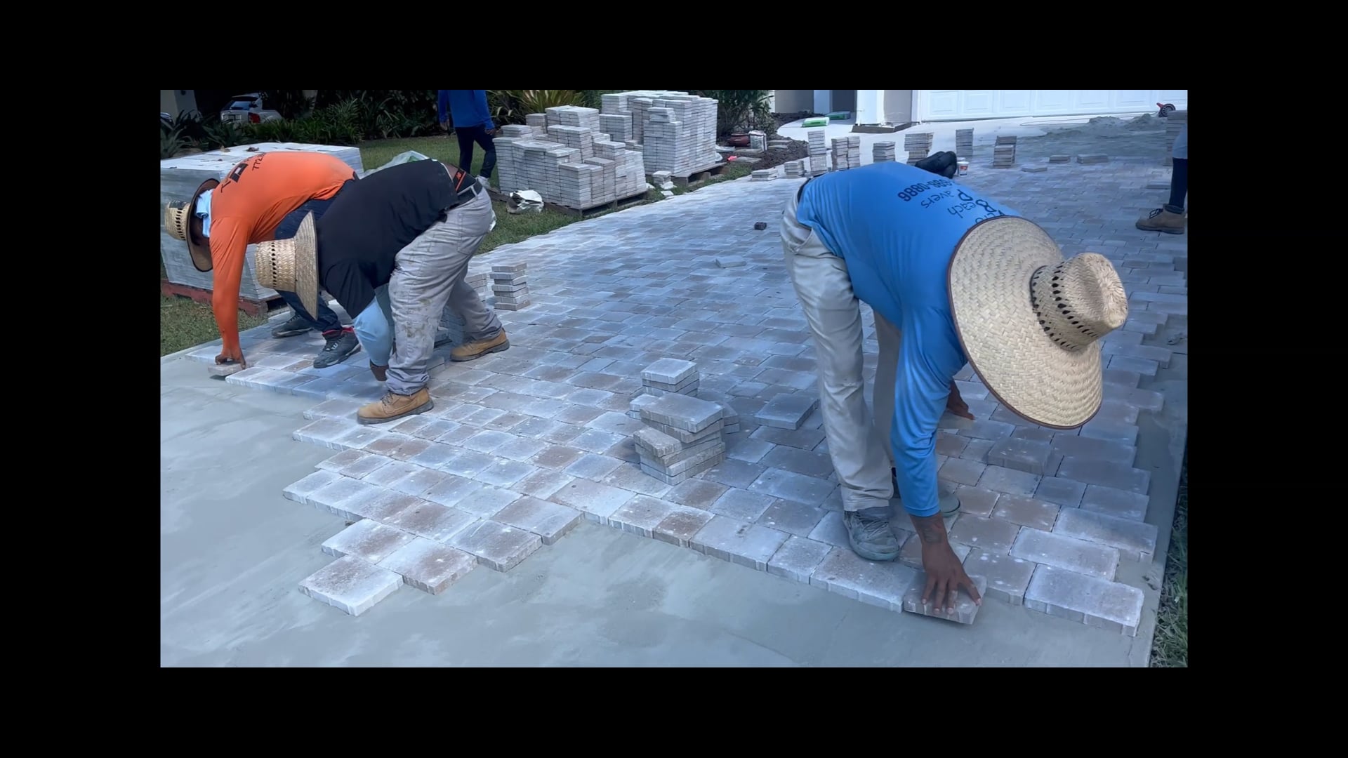 Thin Pavers Over Concrete - Concrete Pavers Installation