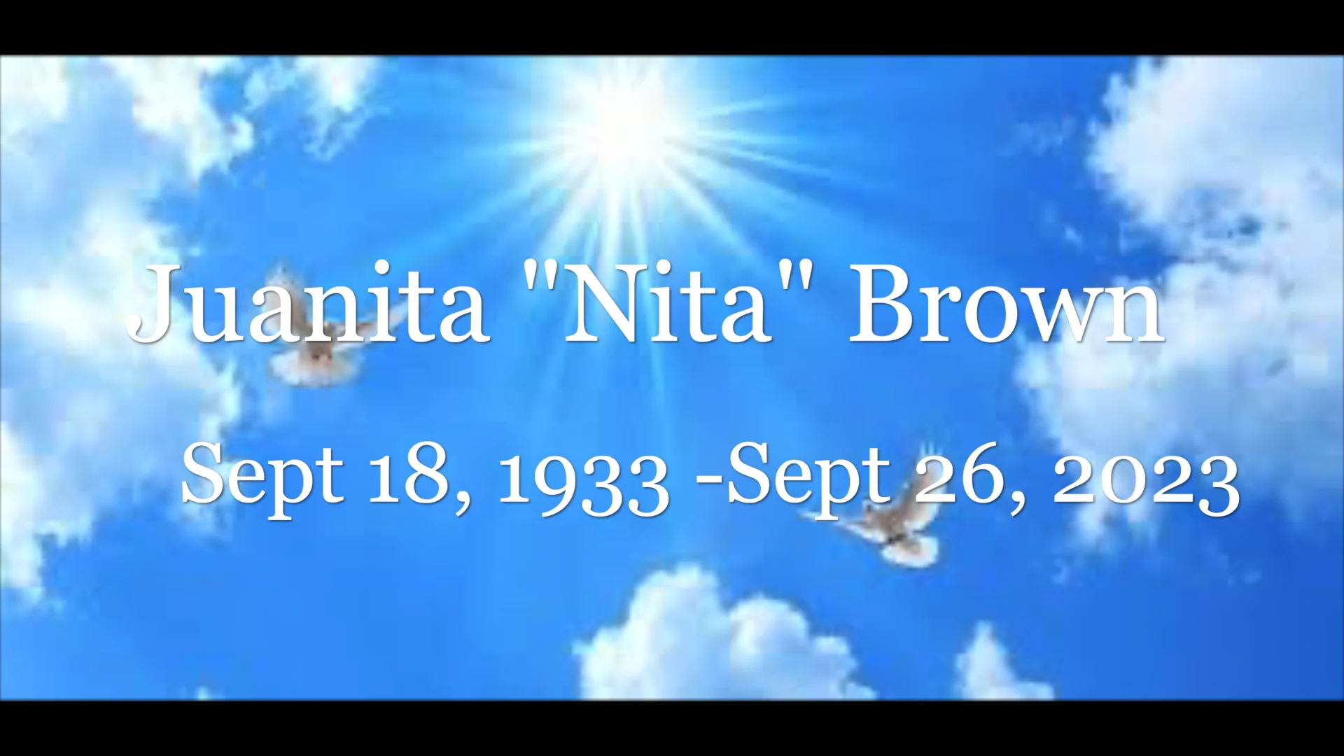Juanita Nita Brown Memorial on Vimeo