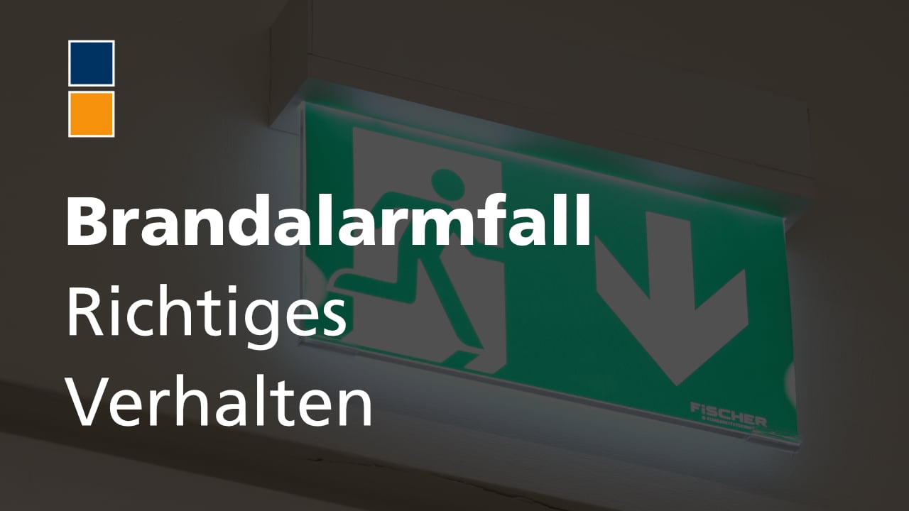 Richtiges Verhalten vor und im Brandalarmfall