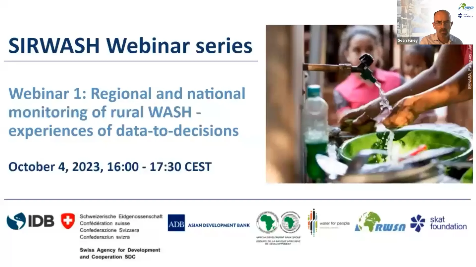 SIRWASH Webinar 1: Regional and National Monitoring of Rural WASH ...