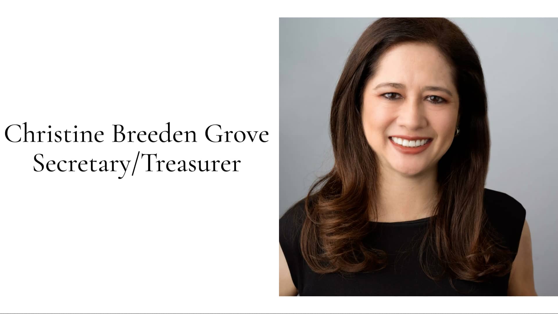 Christine Secretary/Treasurer on Vimeo