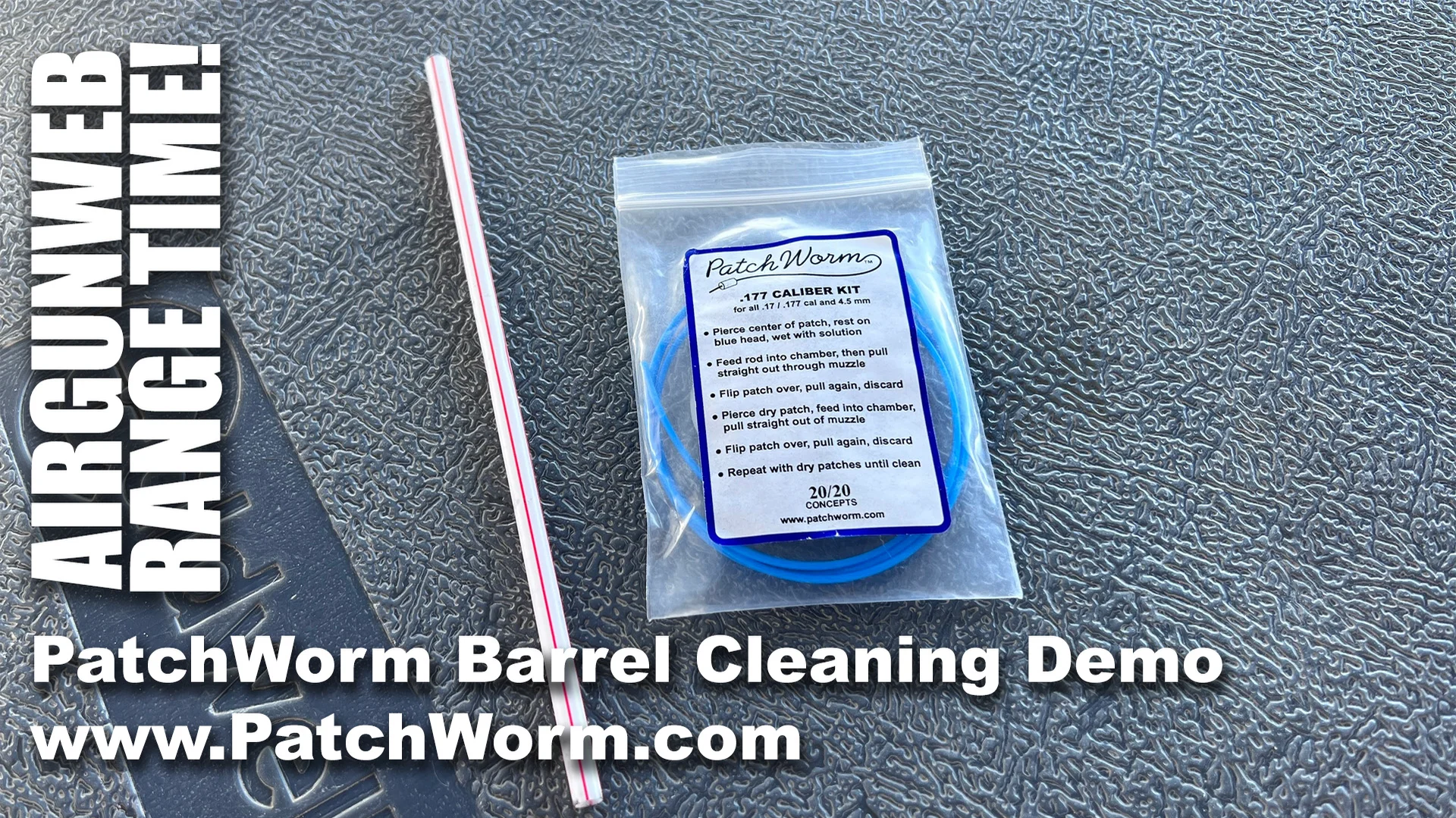 Modern Airgunner - PatchWorm Barrel Cleaning Demo - How to clean an airgun with integrated ...