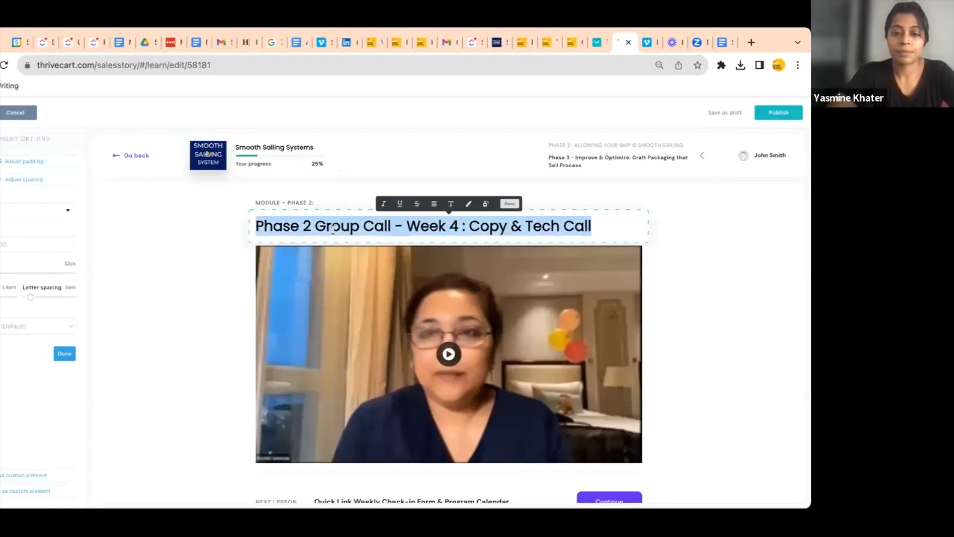 Setting up Programme Content on ThriveCart Learn on Vimeo