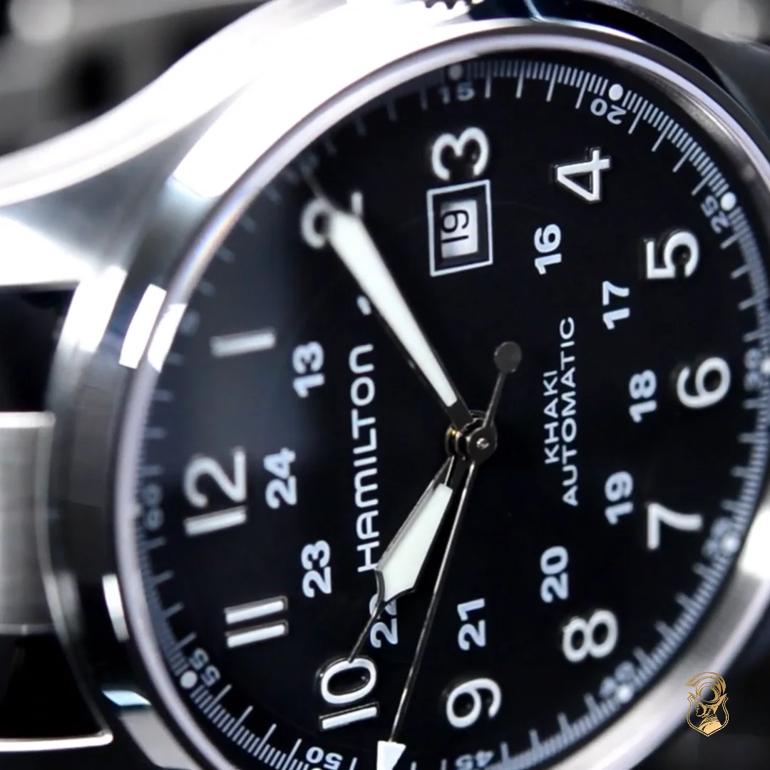 HAMILTON Khaki Officer Automatic Watch 44mm H70625133 on Vimeo