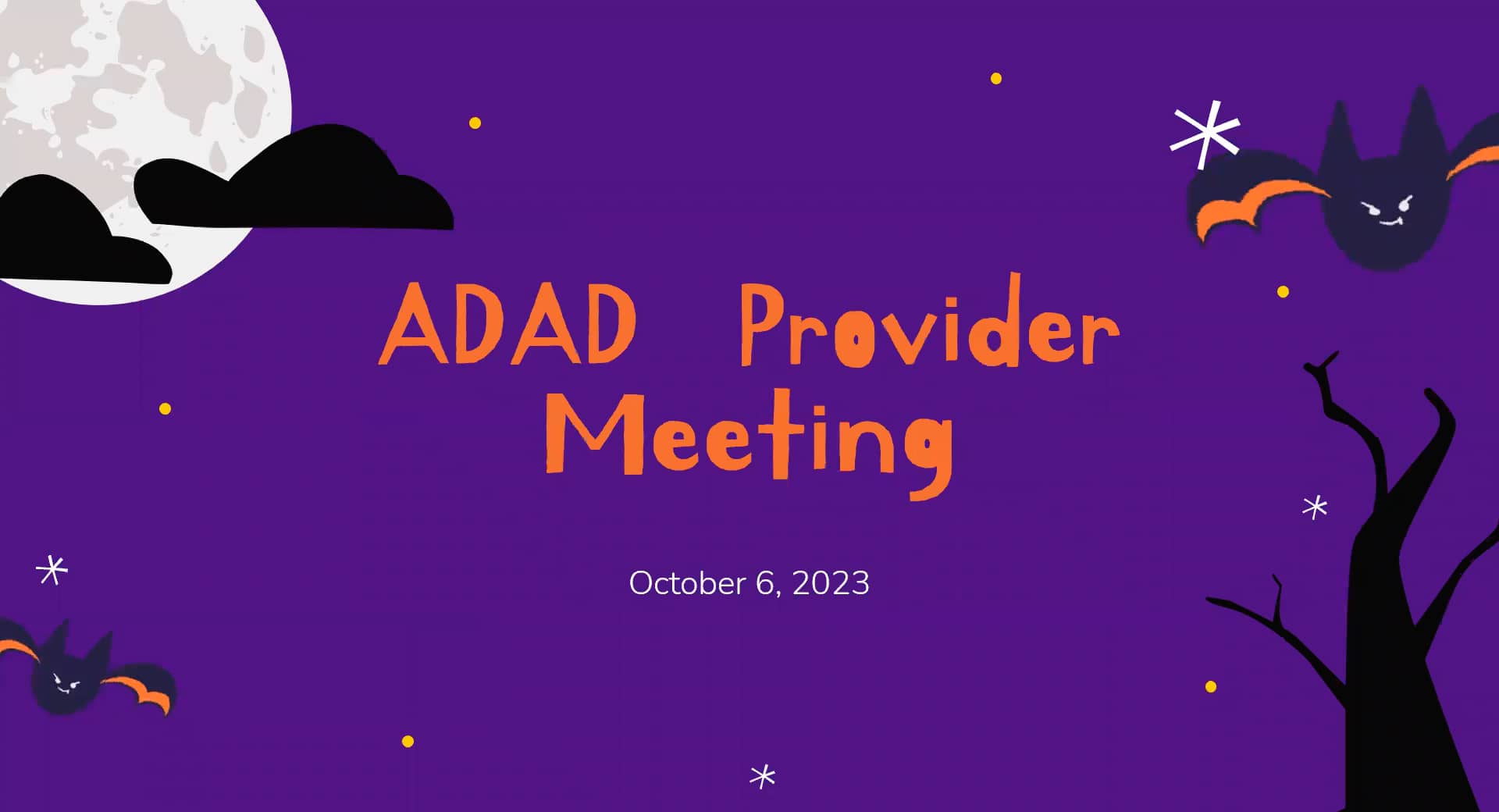 2023-10-06 Provider Meeting on Vimeo
