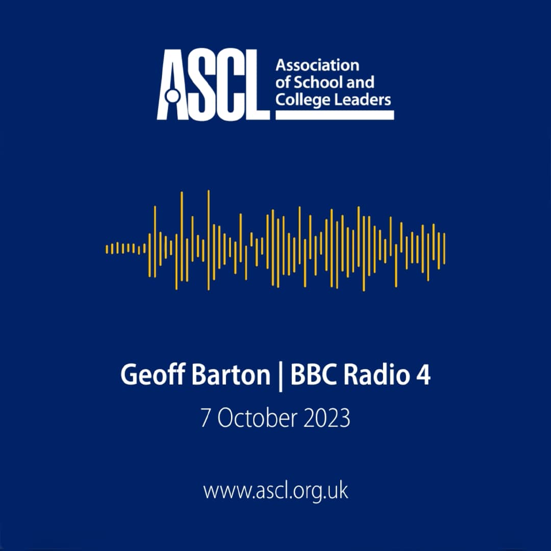 Geoff Barton BBC Radio 4 | 7 October 2023 on Vimeo