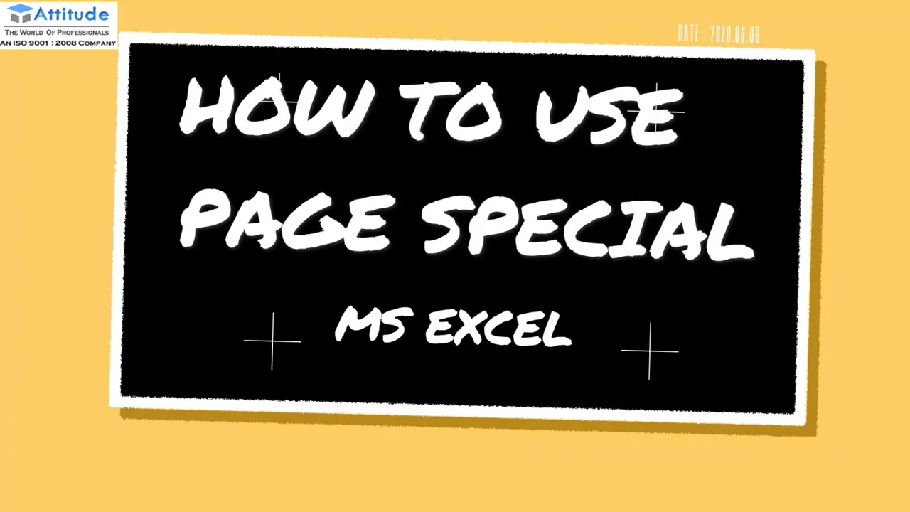 Use Of Paste Special Option in MS Excel on Vimeo
