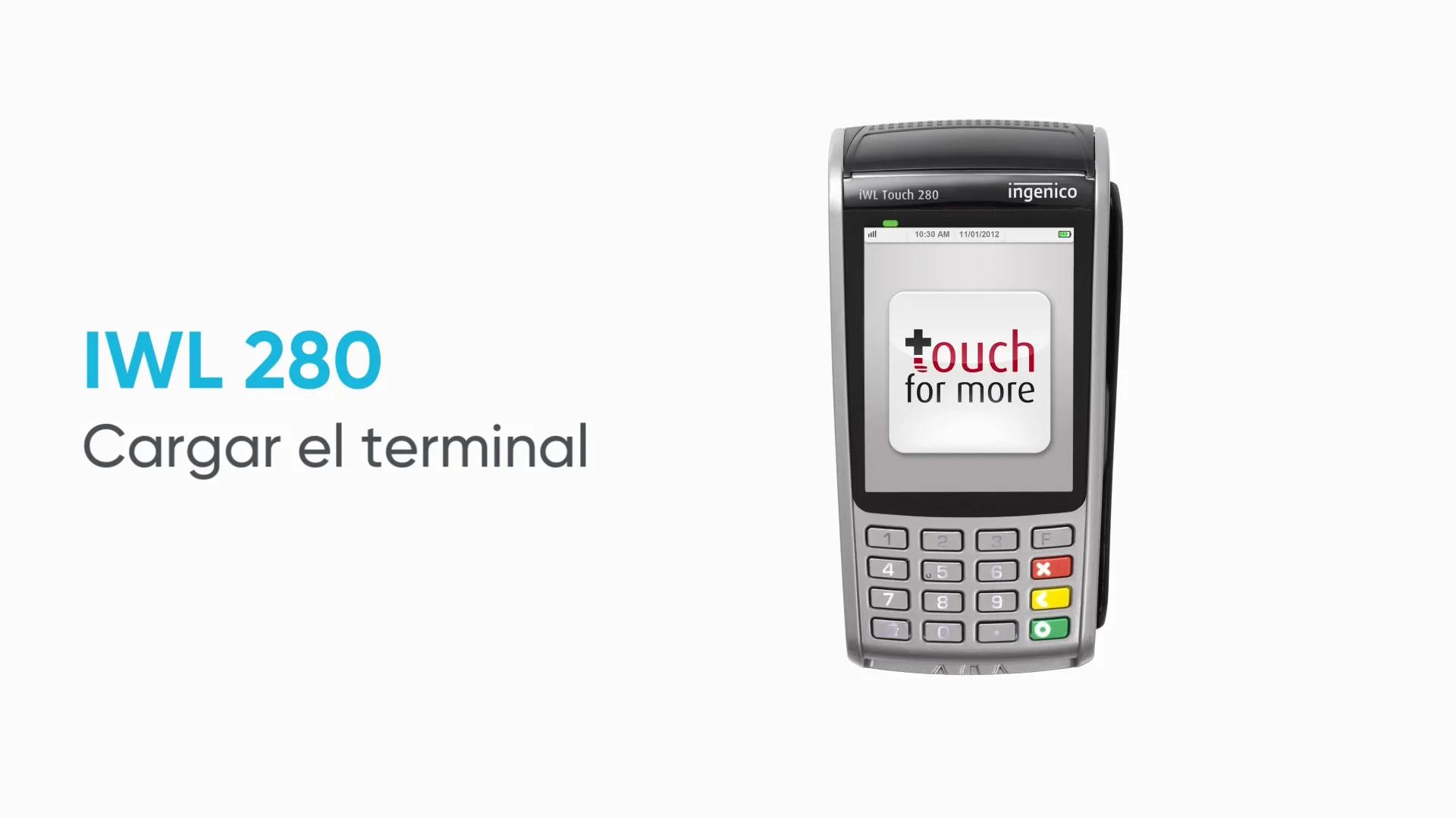 IWL280 Cargar el terminal - Charge the terminal SP on Vimeo