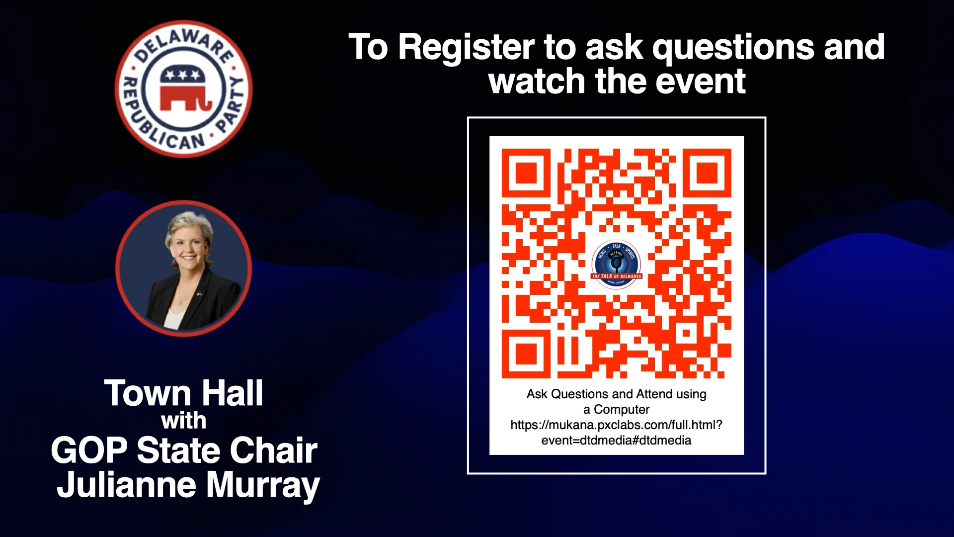 DE GOP Town Hall with Julianne Murray 20231021 7 PM on Vimeo