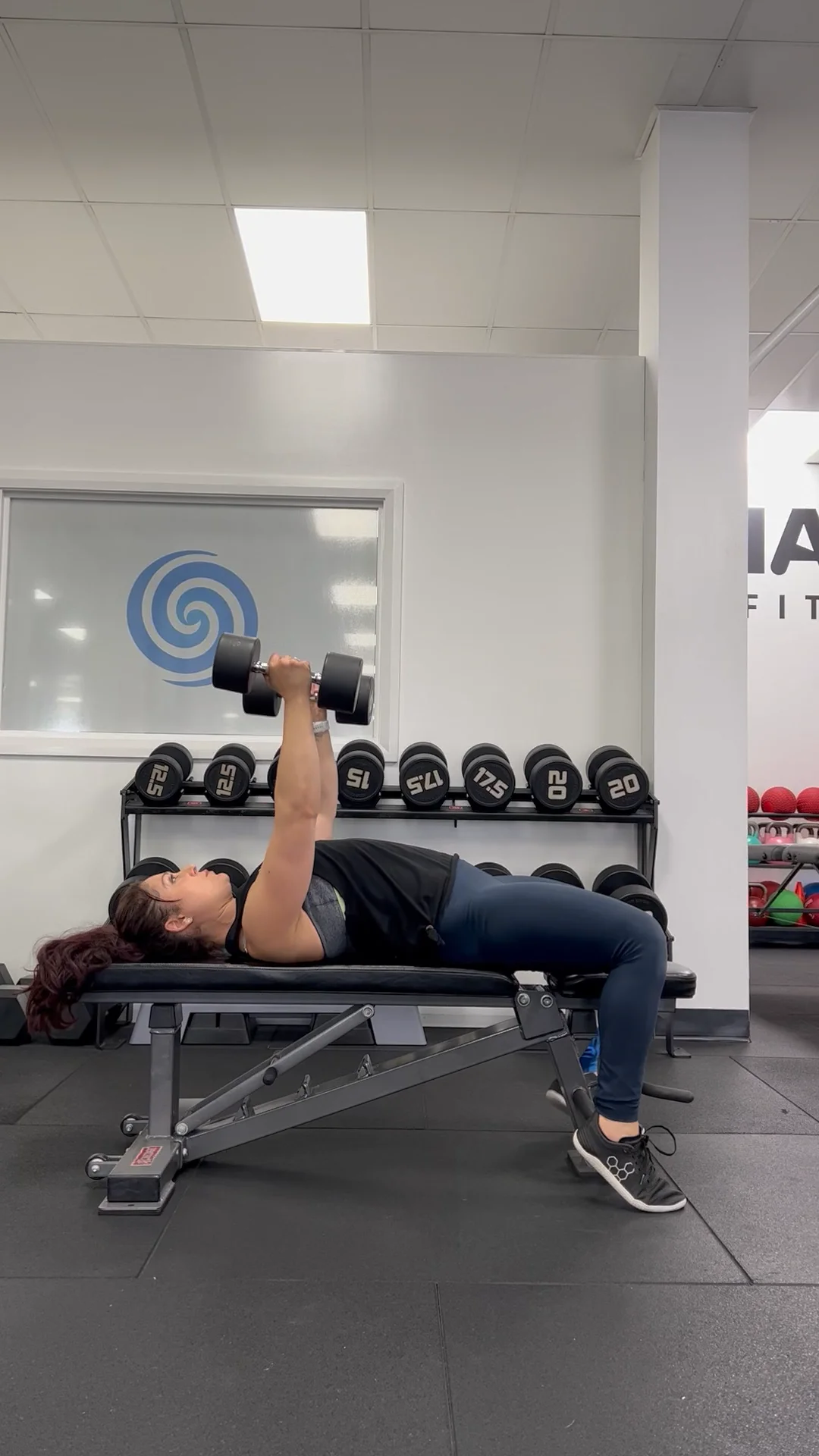 B1 Bench Press Flat DB Neutral Grip on Vimeo