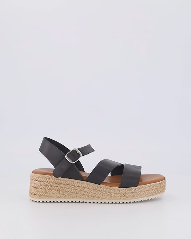 Miss Sofie Wish Wedges - Black | Shoe Connection AU