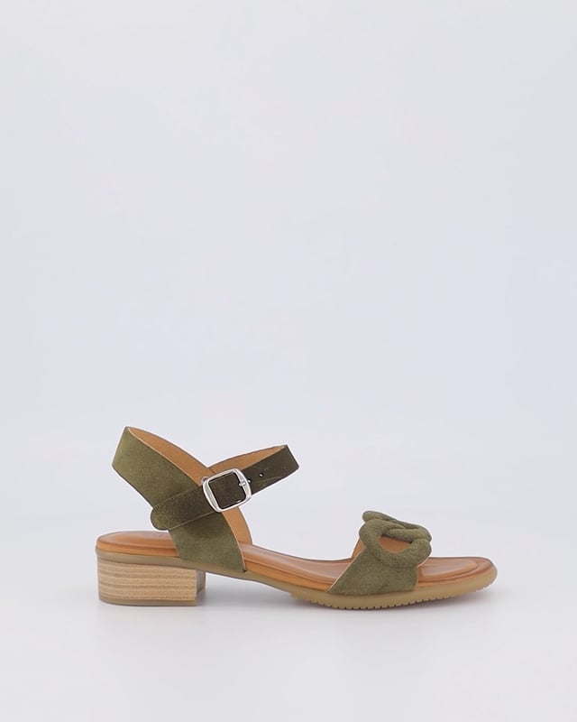 Miss Sofie Wrap Sandals - Olive Green | Shoe Connection AU
