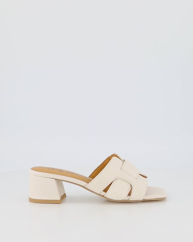 SHELLY SHEN Maria Heels - Bone Leather | Shoe Connection AU