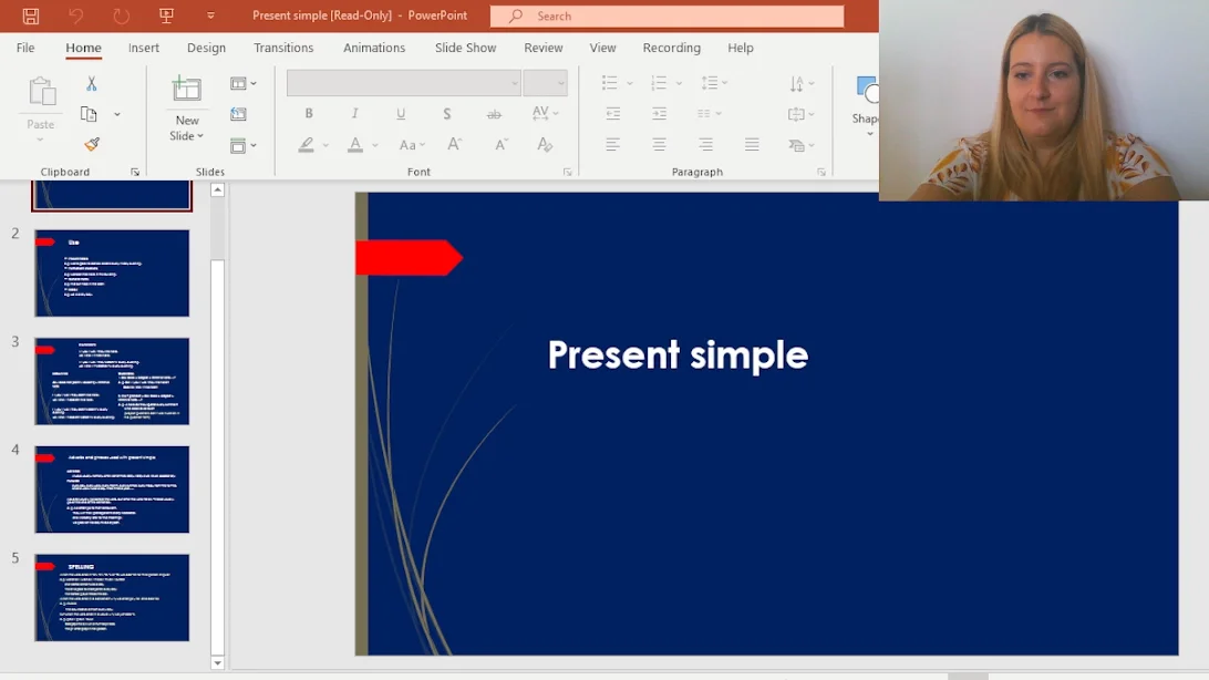present simple on Vimeo