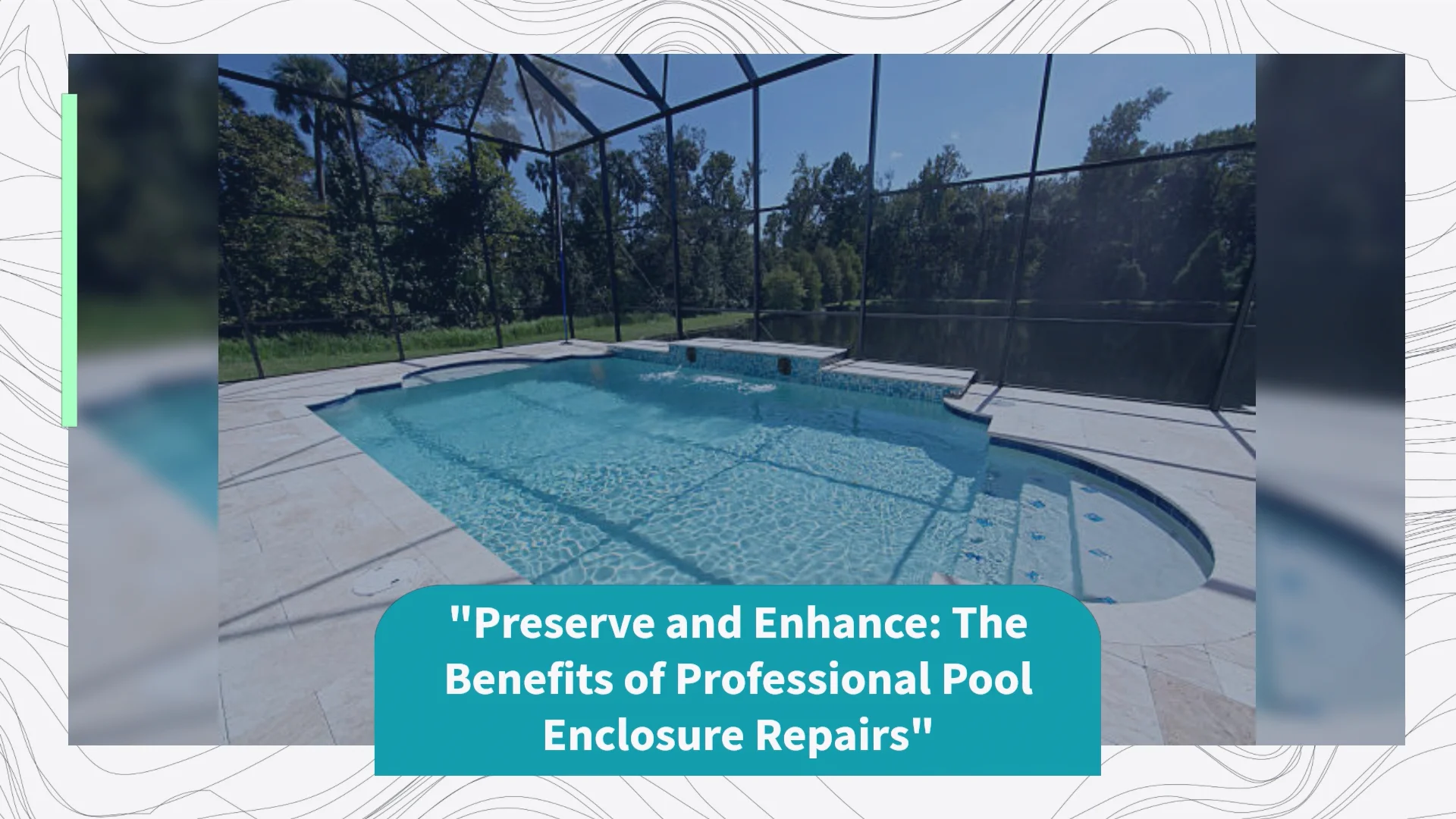 Pool Enclosure Repair on Vimeo