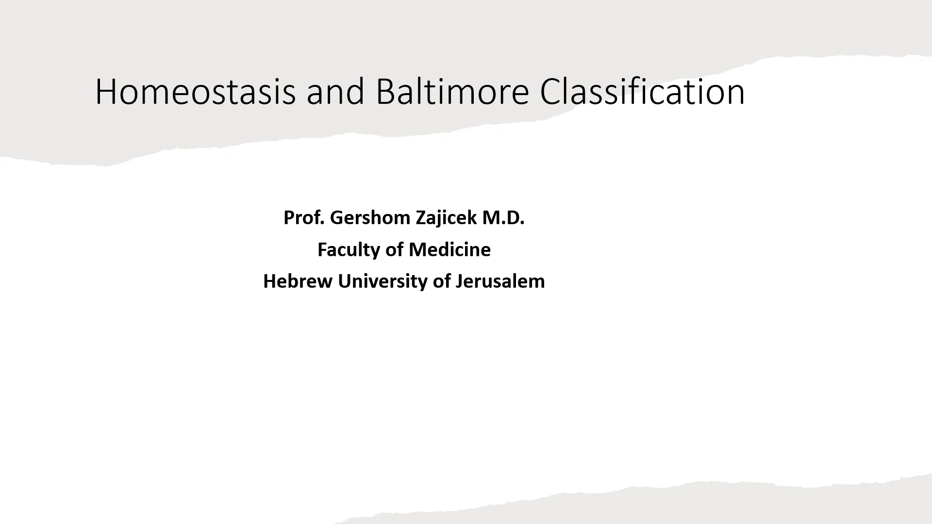 Homeostasis and Baltimore Classification on Vimeo