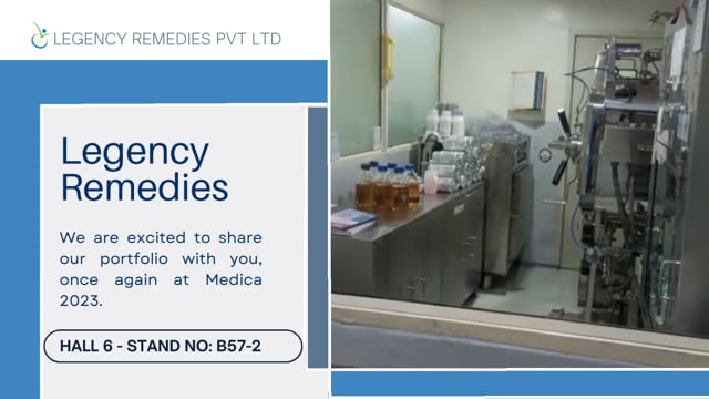 LEGENCY REMEDIES PVT LTD of Solan at MEDICA 2023 in Düsseldorf