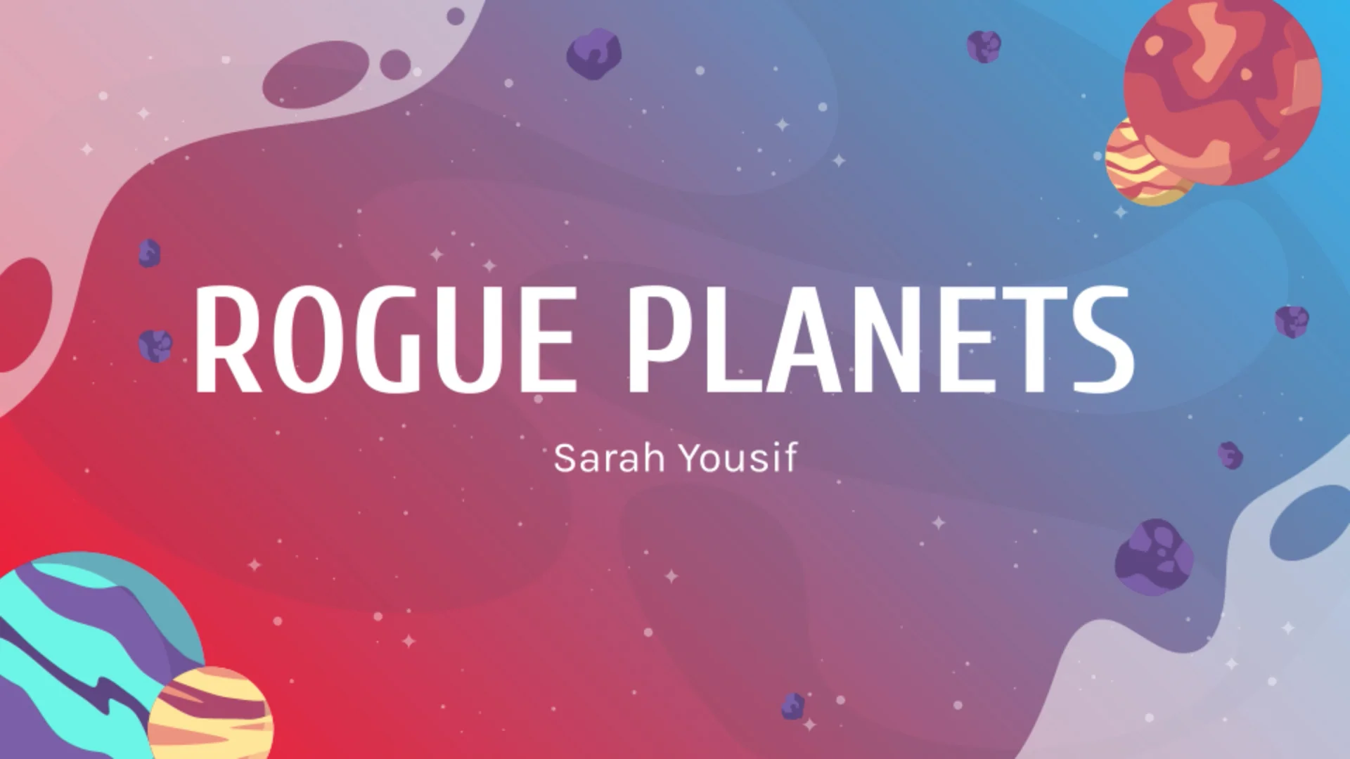 Sarah Yousif- ROGUEPLANETS on Vimeo