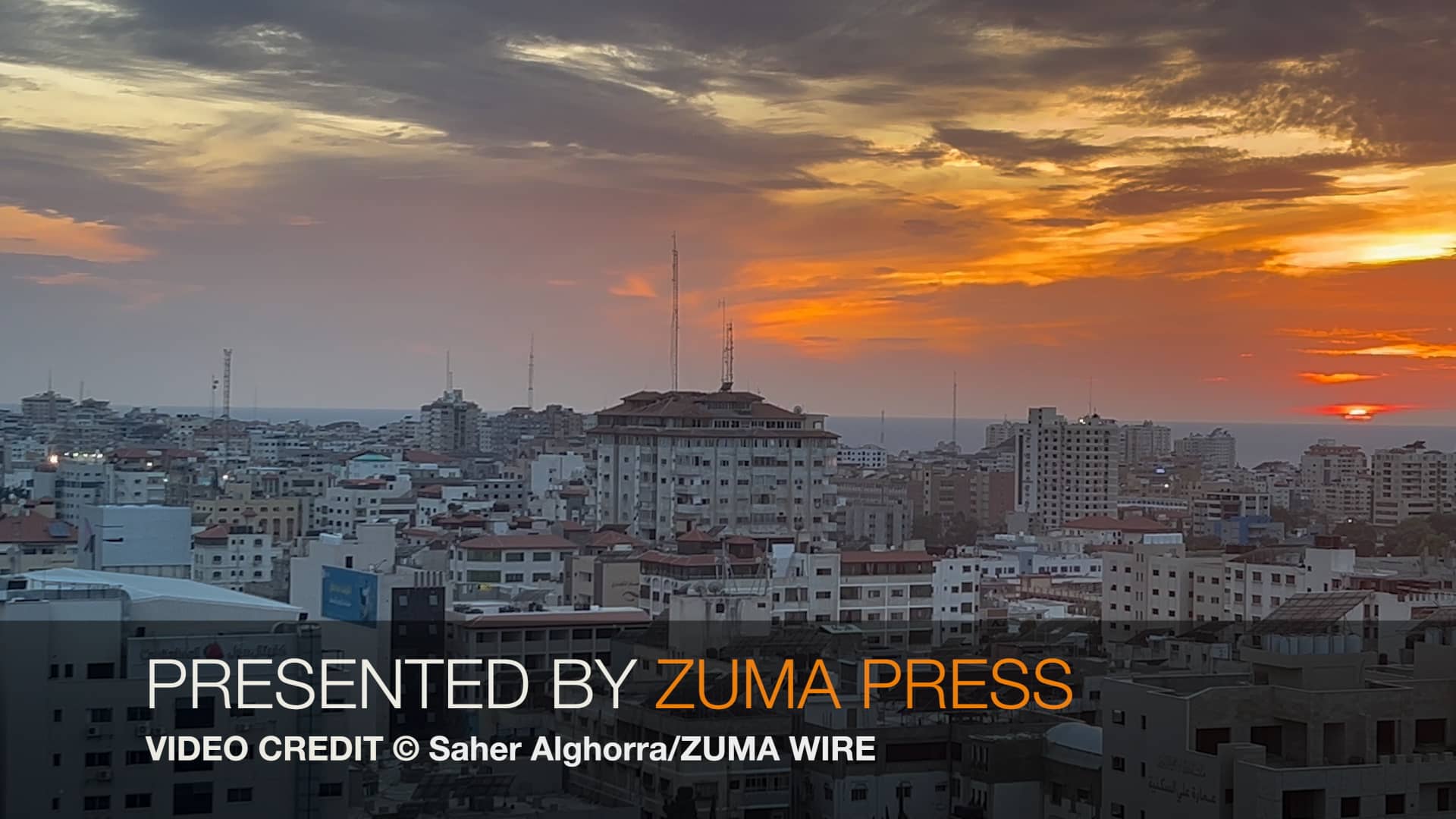 Destruction of the Palestine Tower in Al-Rimal neighborhood in the ...