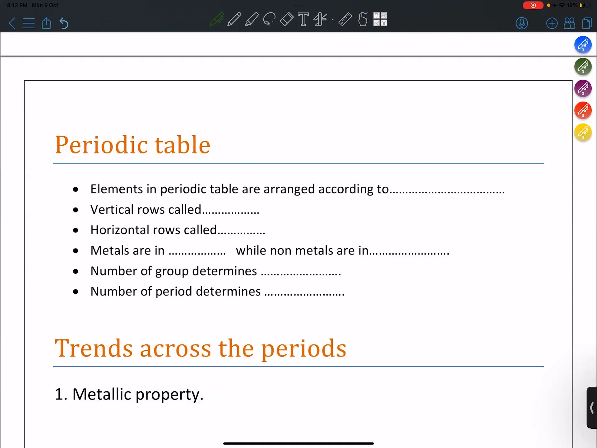 Chapter 4 Trends In Periodic Table Chemistry O.L Dr Mahmoud Elmaghraby