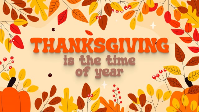 Sermon Bumper: The Season of Thanks - Church Visuals
