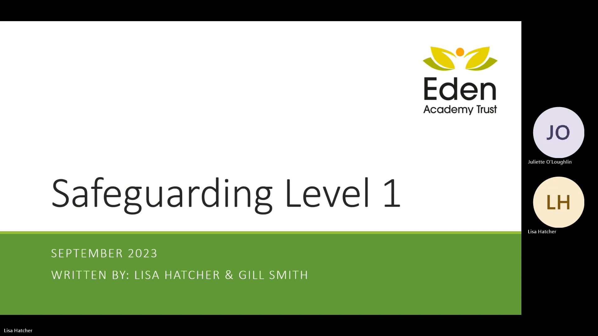 Safeguarding Level 1 Training Video L/01_2023