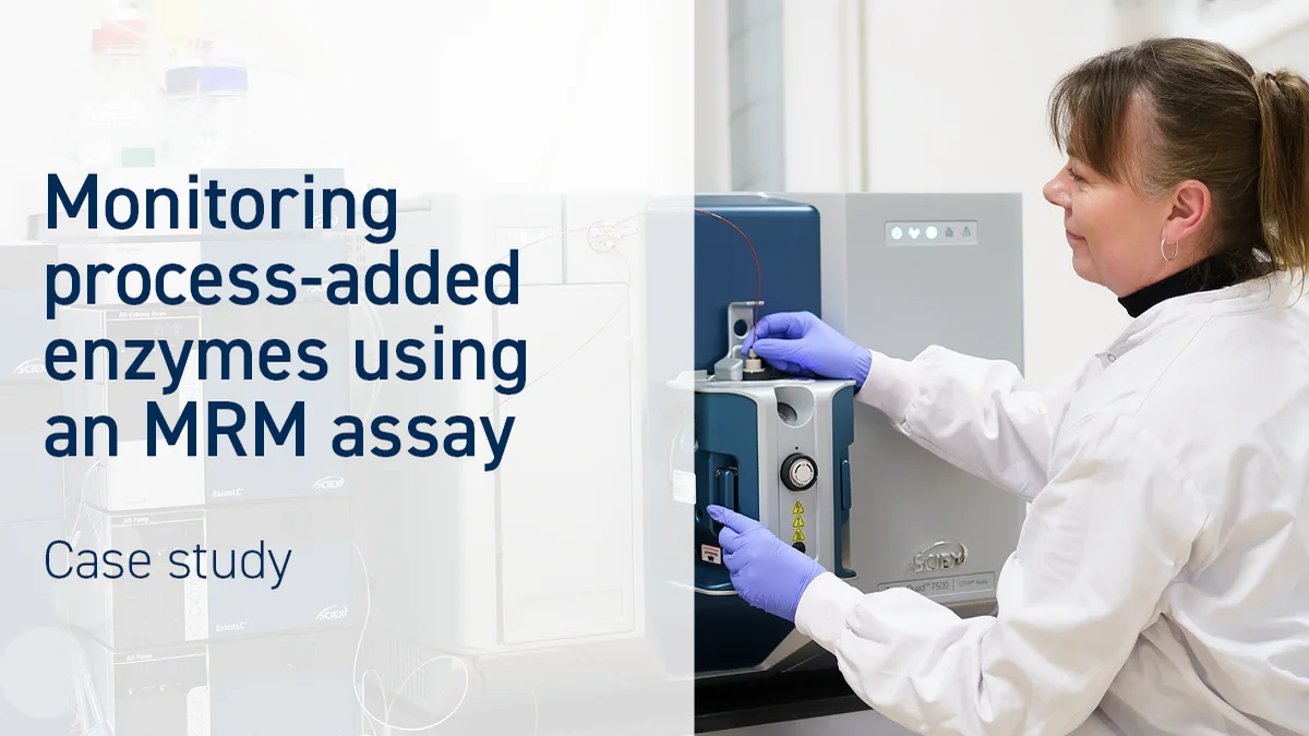 Monitoring process-added enzymes using an MRM assay on Vimeo