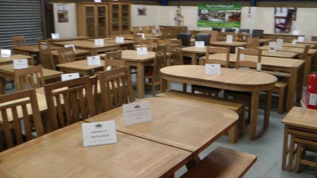Oak Dining Table Furniture Warehouse Showroom Staffordshire - Top ...